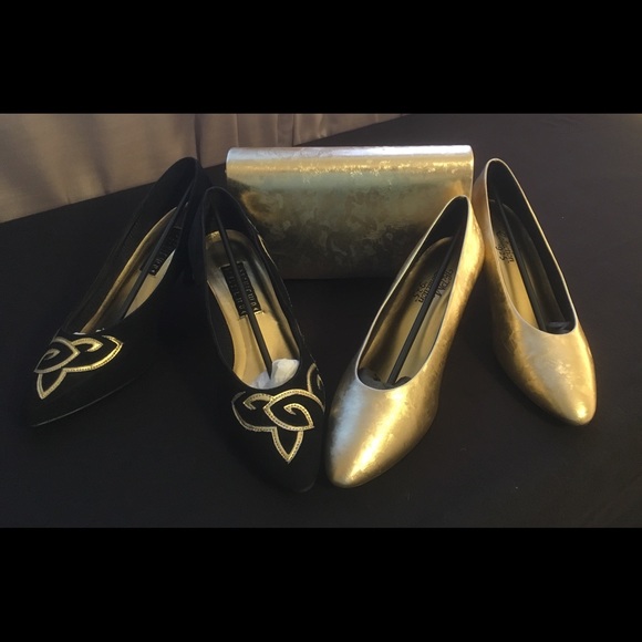 PM Collection | Shoes | Vintage Pm Collection Shoes And Clutch | Poshmark
